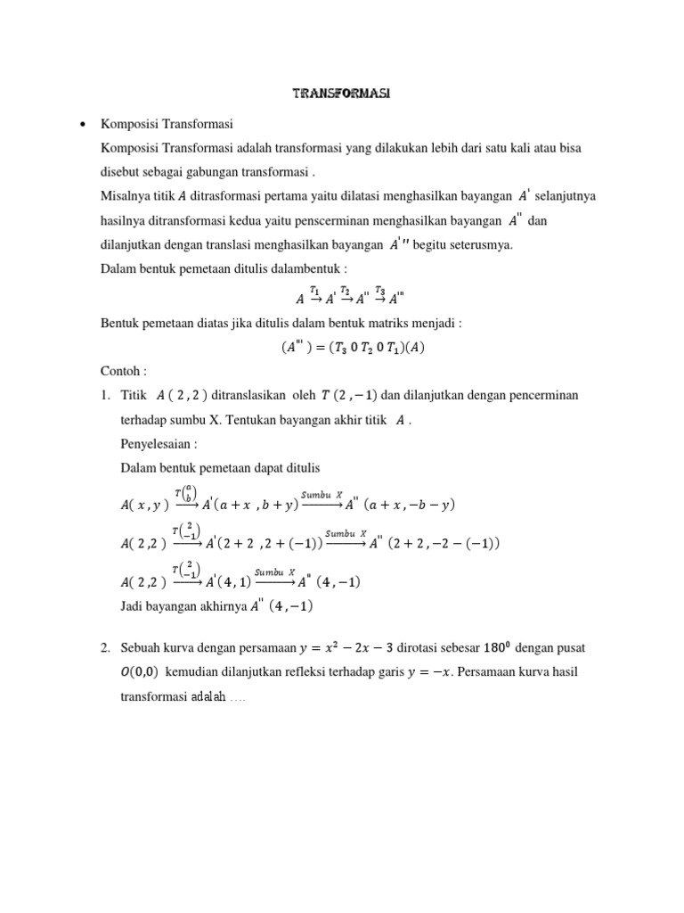 PK 3 Transformasi | PDF