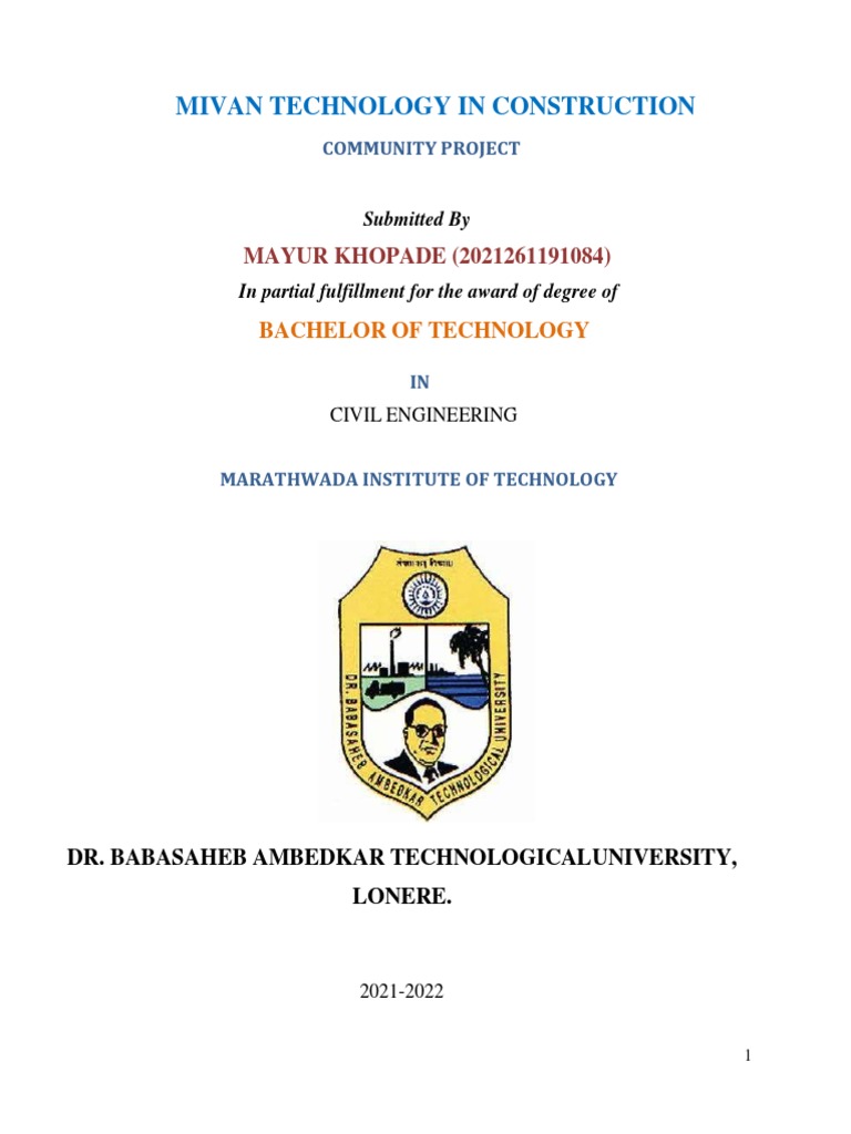 Mivan Technology | PDF | Economic Sectors | Building Engineering