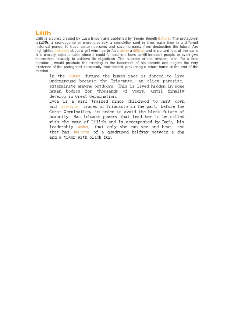 Lilith | PDF | Young Adult