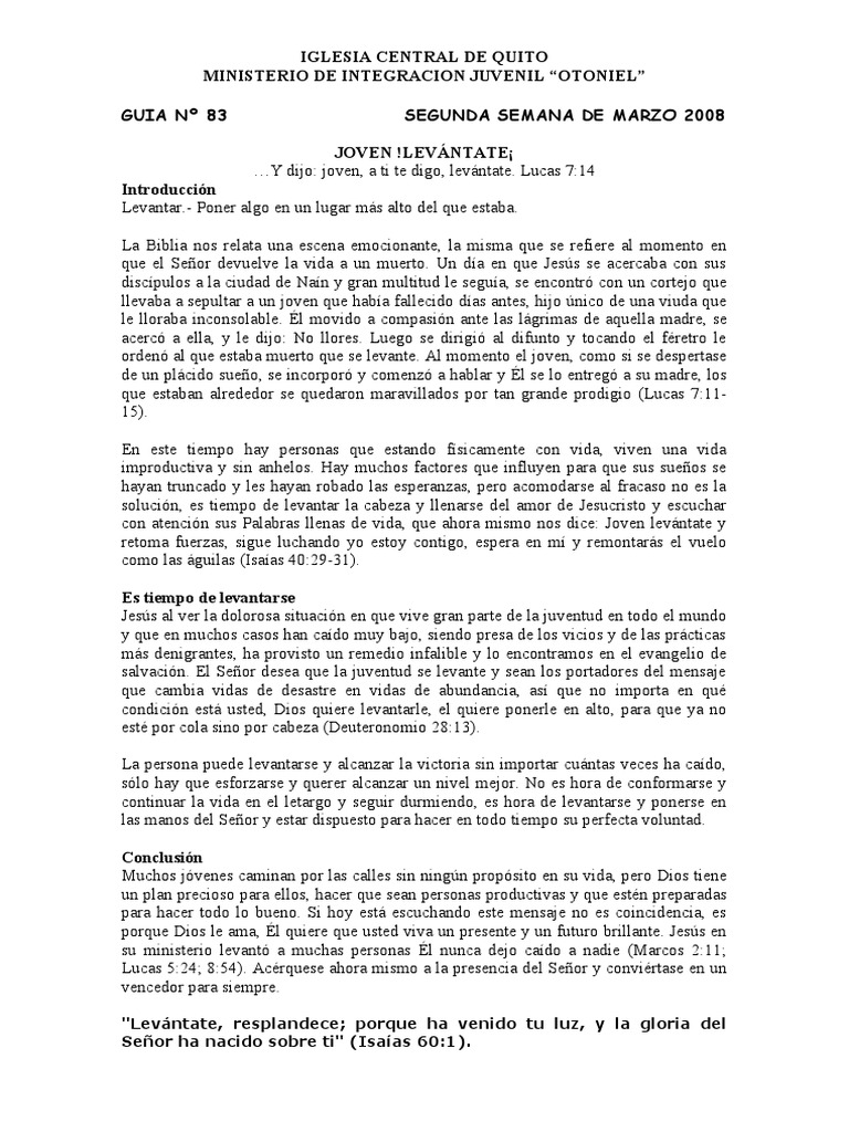 Joven Levantate | PDF | Jesús
