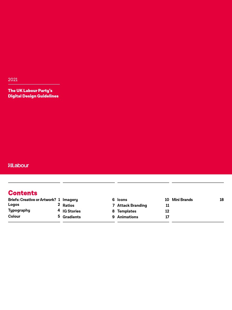 The Uk Labor Party (Digital Design Guidelines) | PDF | Typography | Logos