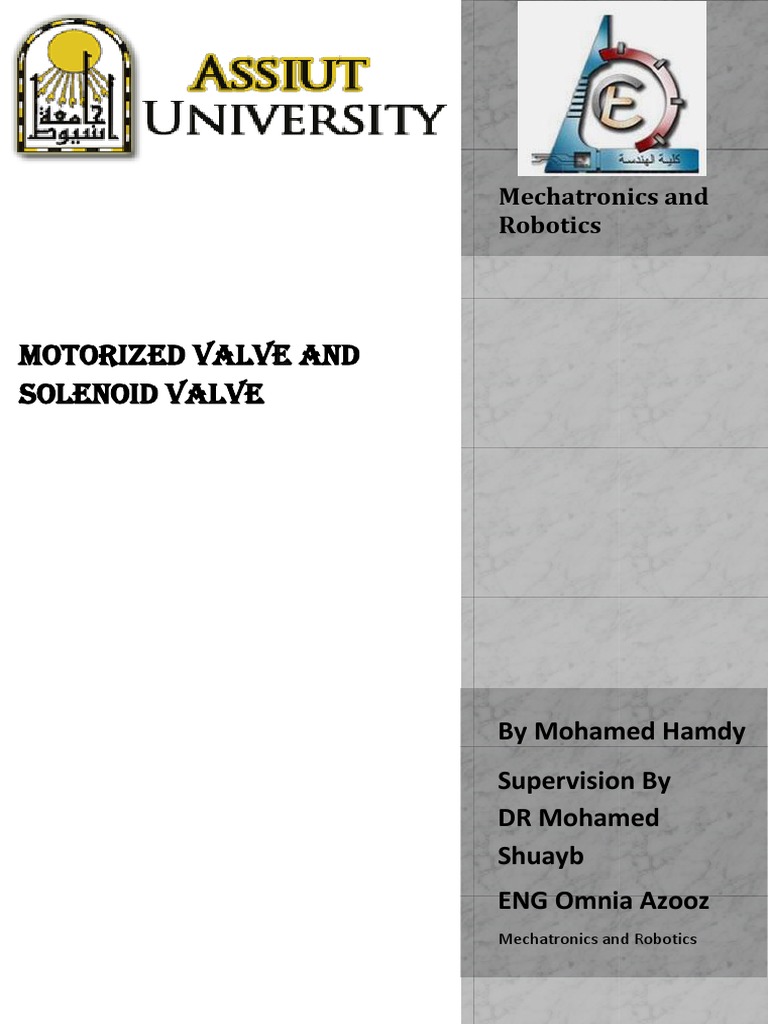 Report About Motorized and Solenoid Valves | PDF | Valve | Actuator