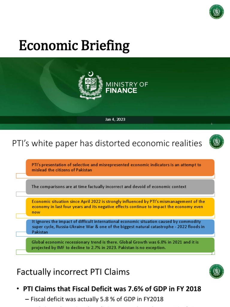 PTI Economic Claims Debunked: Facts & Data | PDF | Inflation ...