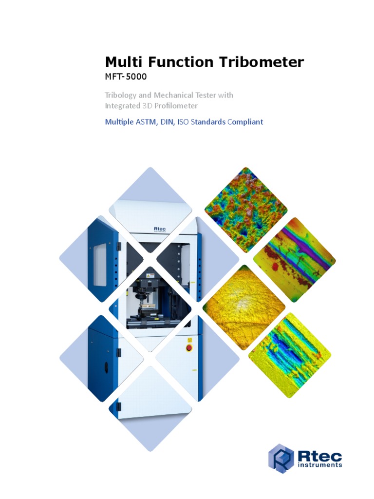 2020 Multi Function Tribometer Brochure Rtec Instruments | PDF