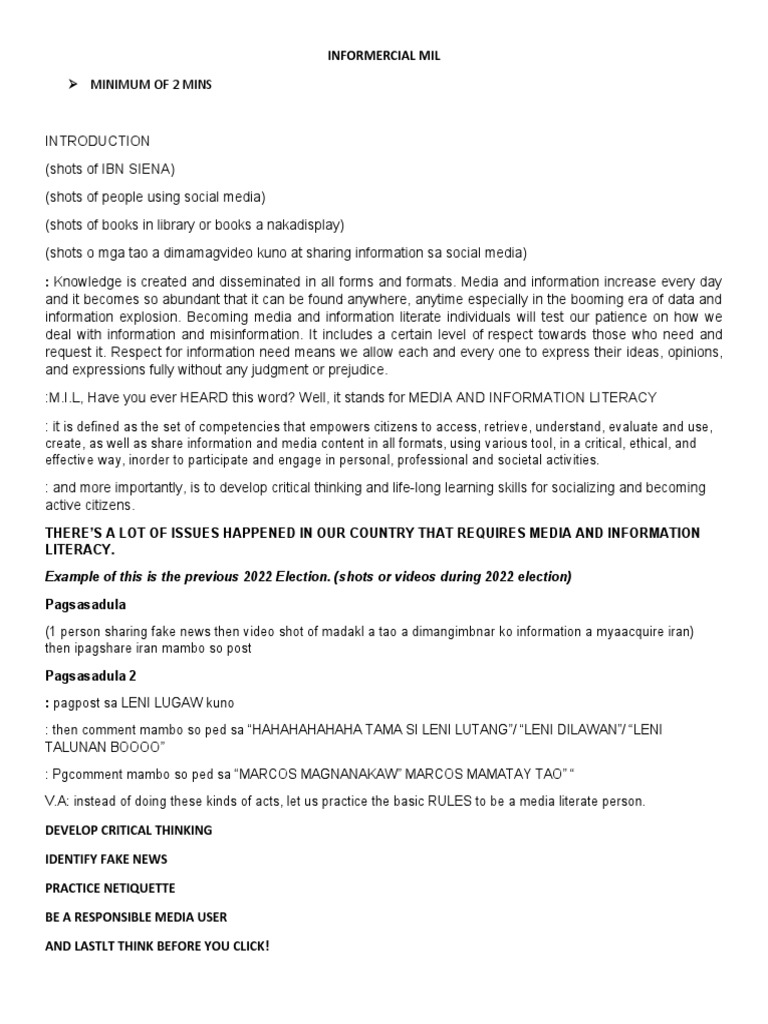 Information Literacy | PDF