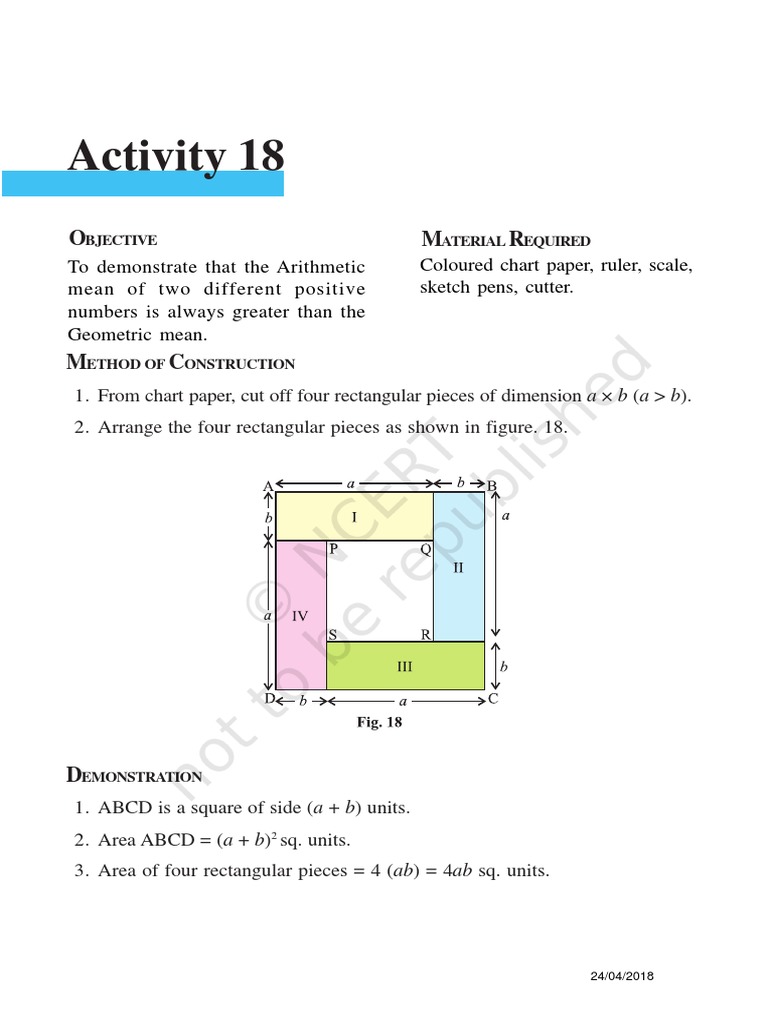 Activities 6. Relation Between AM 7 GM. | PDF