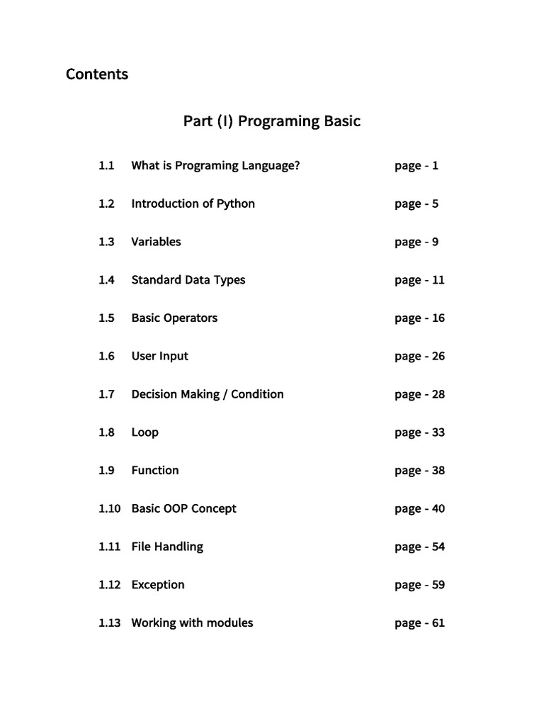 Python Programming Basics Guide | PDF | Computers