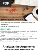 Writing Your Manifesto: A Guide | PDF | Brainstorming | Proofreading