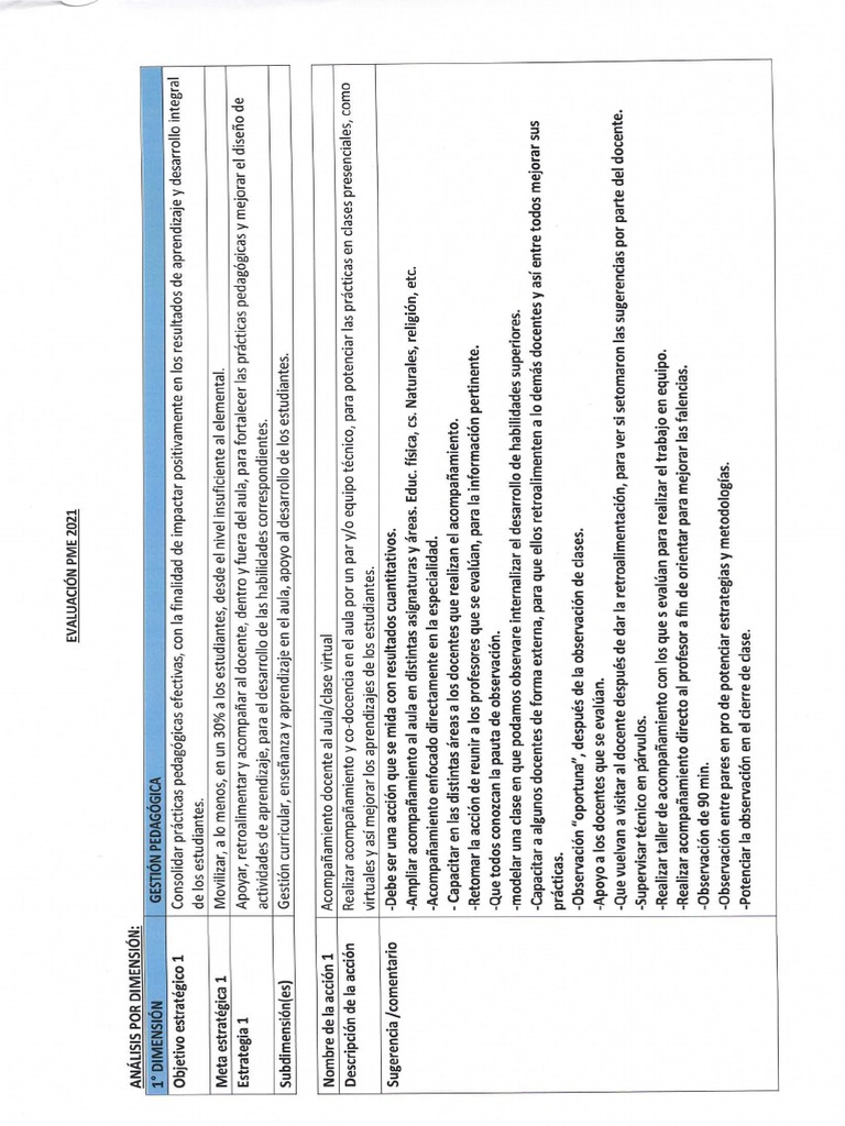 Evaluación PME 2021 | PDF