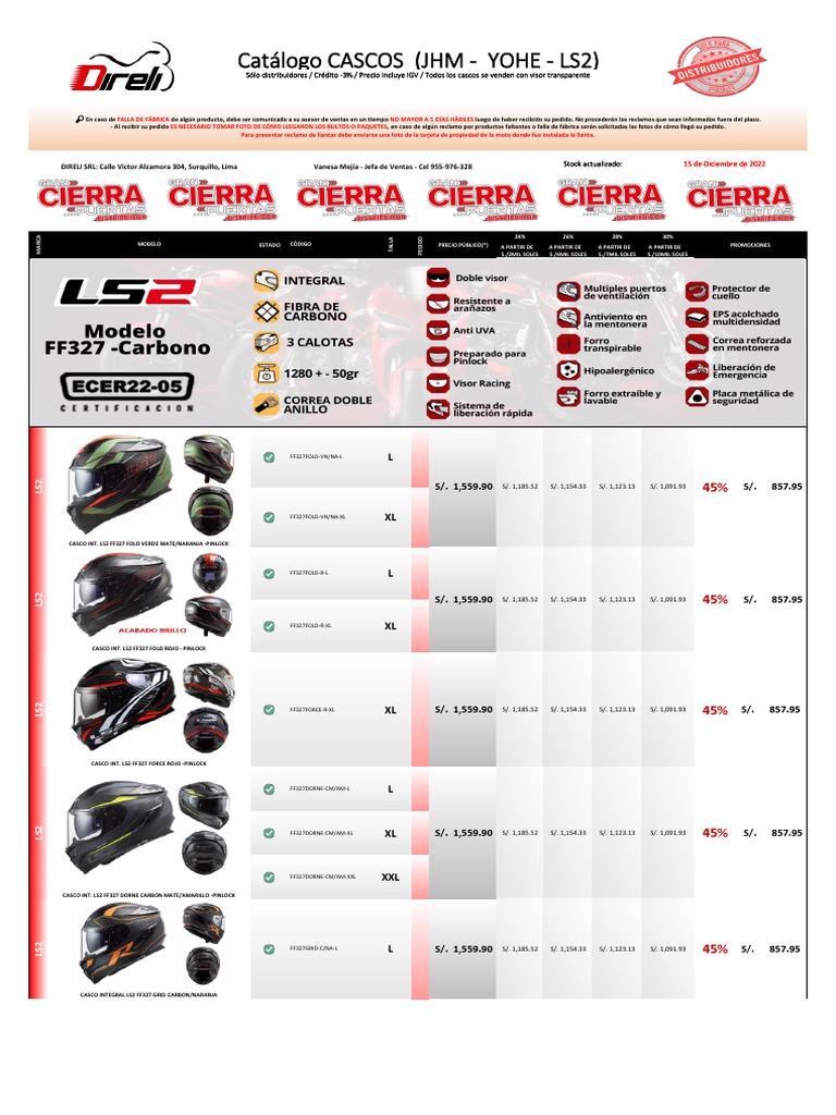 Catalago Cascos - Jhm-Yohe-Ls2 - 15.12 | PDF | Diseño gráfico | Espectro electromagnético