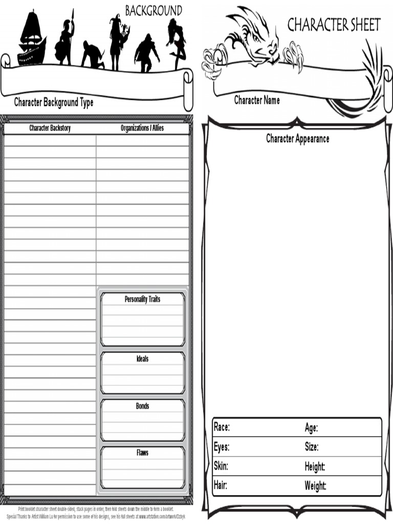 Arclords Booklet 5E-CharSheet | Download Free PDF | Amulet | Clothing