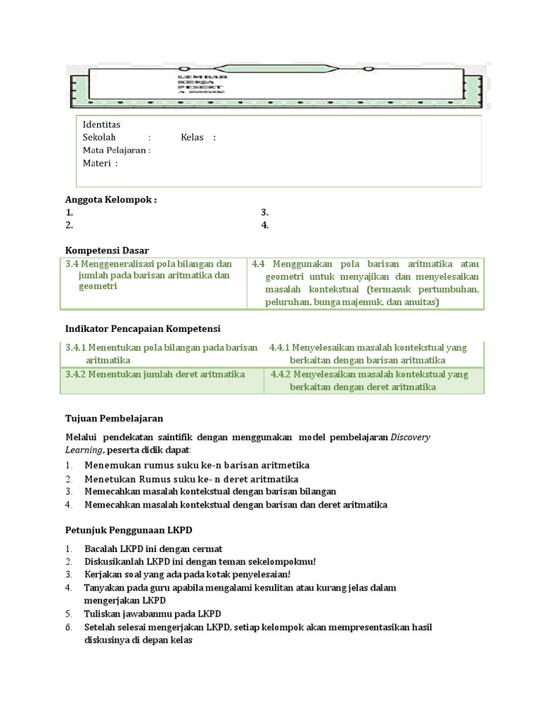 LKPD Simulasi Mengajar | PDF | Metode & Bahan Ajar