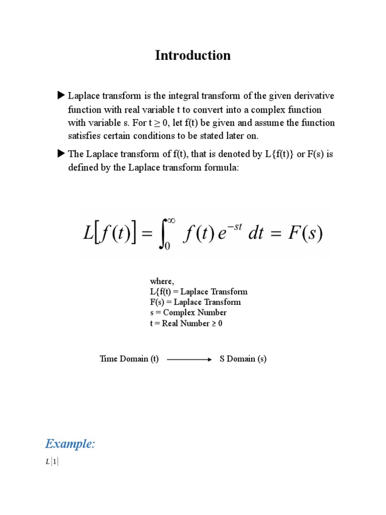 Laplace Transform | Download Free PDF | Laplace Transform | Function ... Laplace Transform | Download Free PDF | Laplace Transform | Function ...