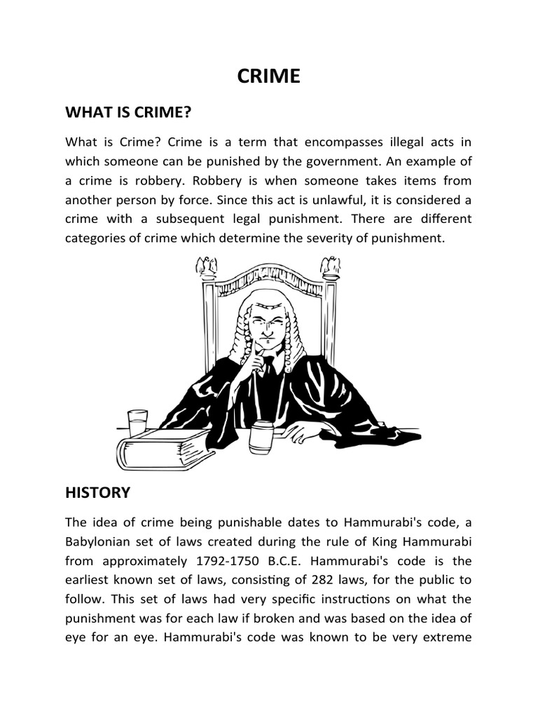 CRIME | PDF | Crimes | Crime & Violence