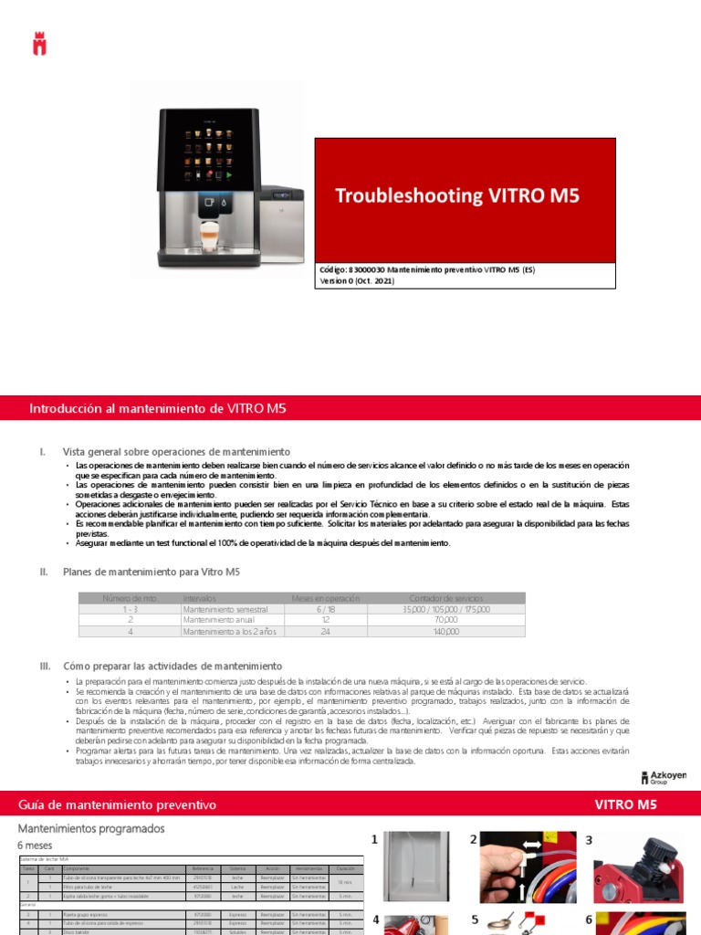 VITRO S5 MIA Mantenimiento Preventivo | PDF