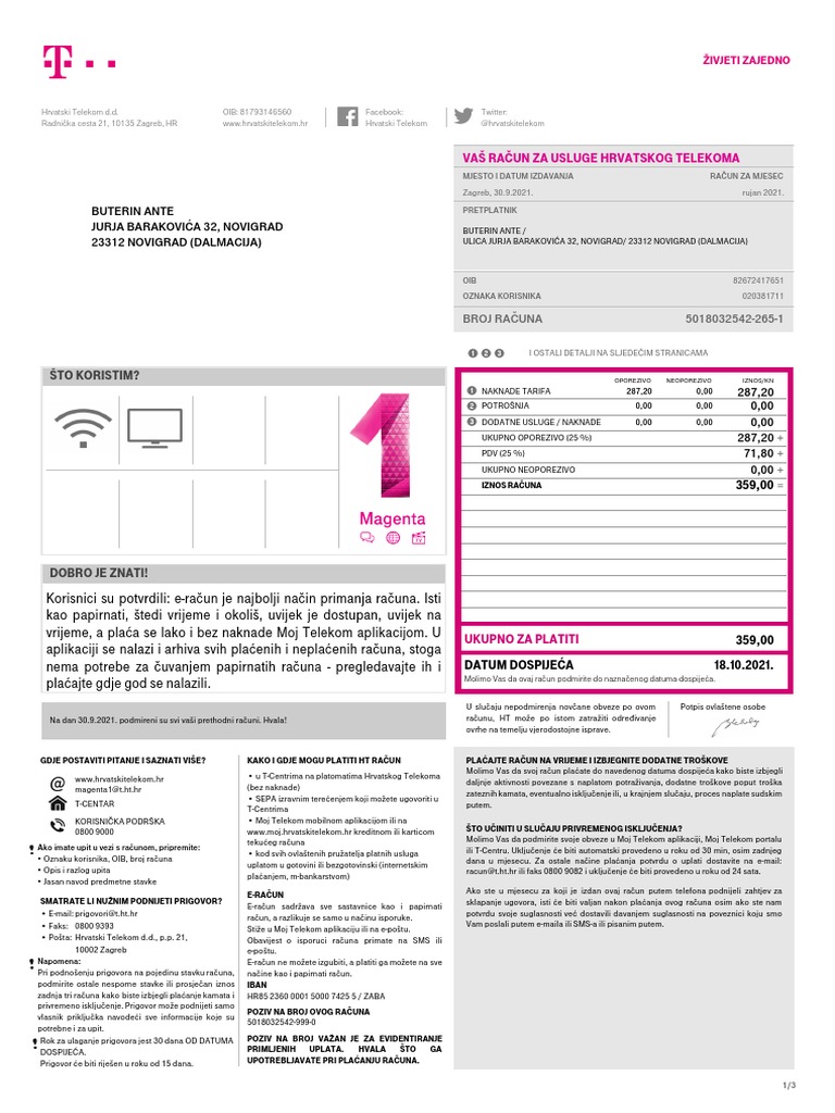 Buterin Ante Jurja Barakovića 32, Novigrad 23312 Novigrad (Dalmacija) | PDF
