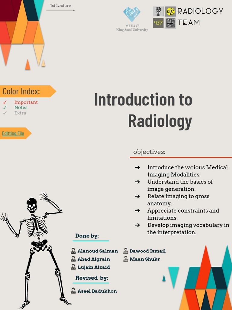 1-Introduction To Radiology | PDF | Ct Scan | Medical Imaging