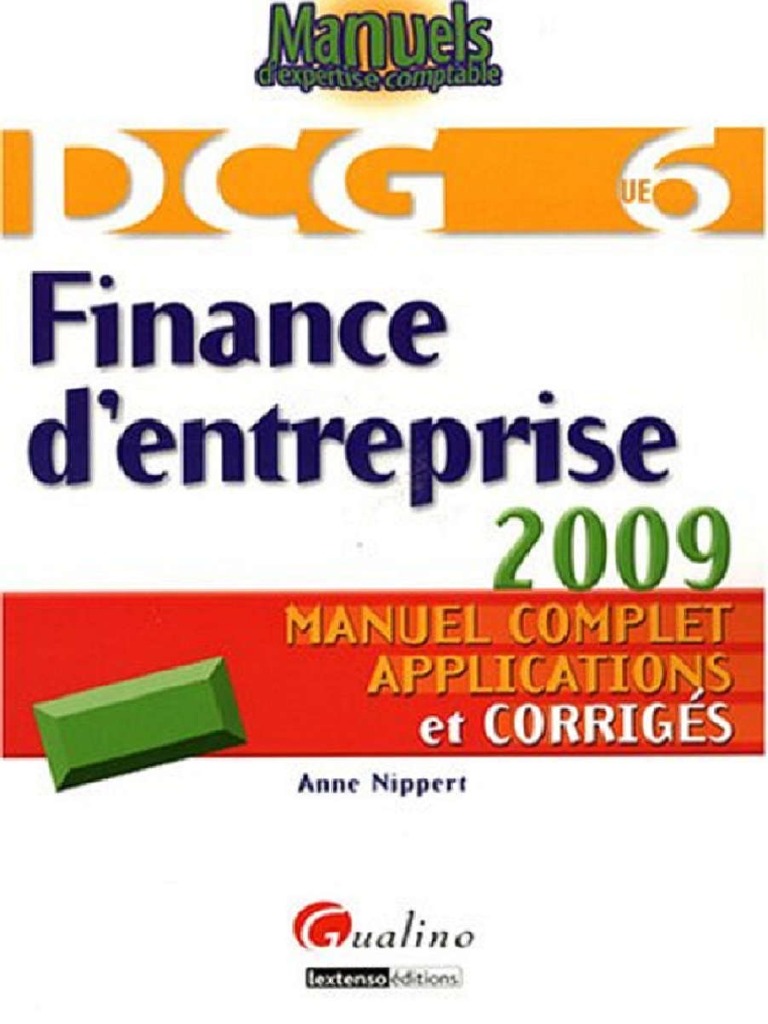 DCG 6 - Finance D'entreprise | PDF