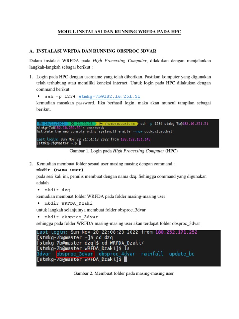 Panduan WRFDA di HPC | PDF