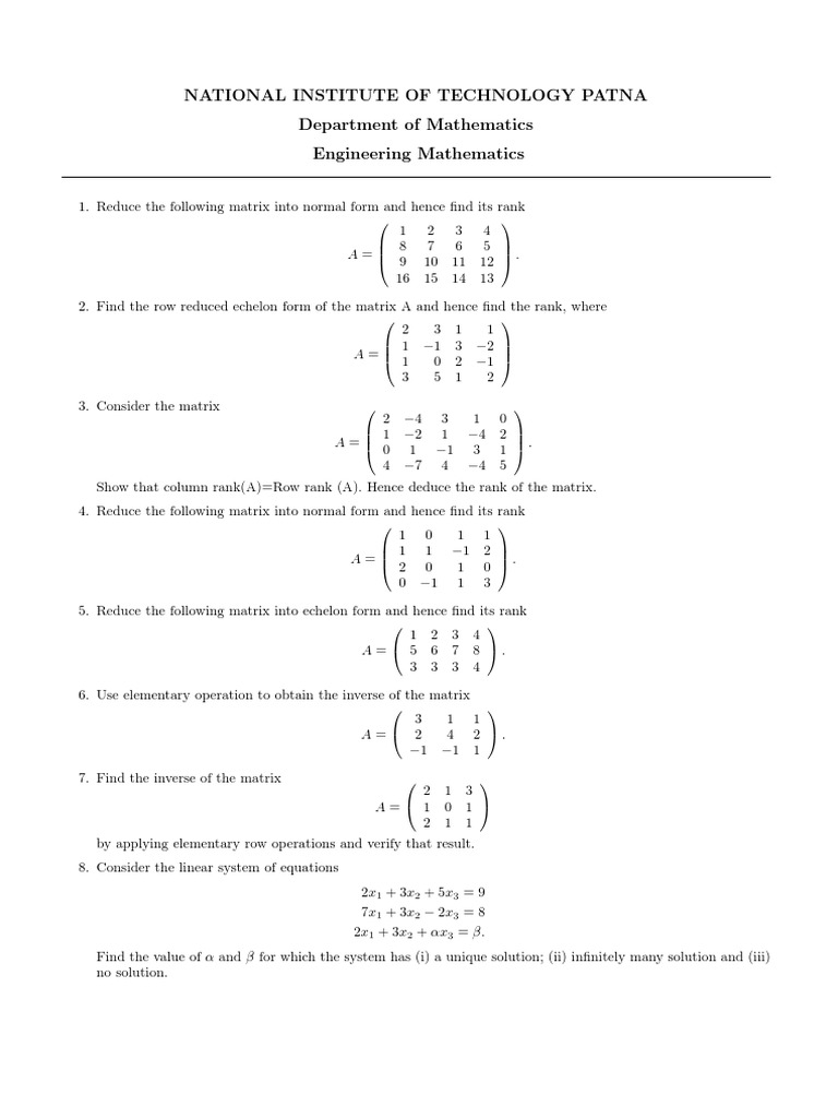 Linear - Algebra Quest | PDF | Matrix (Mathematics) | Mathematical Objects