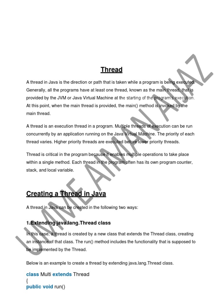 Java (Unit-4) | PDF | Process (Computing) | Thread (Computing) Java (Unit-4) | PDF | Process (Computing) | Thread (Computing)