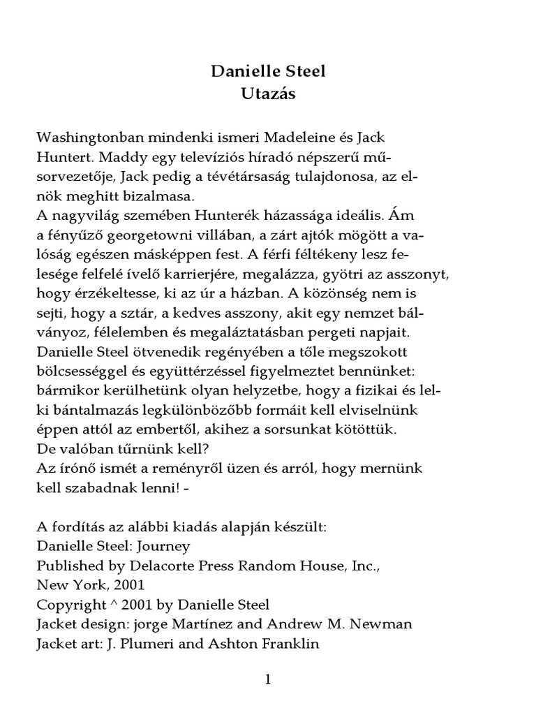 Danielle Steel - Utazás | PDF