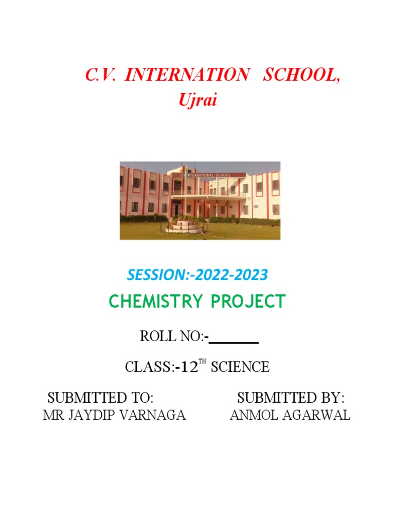 12th Chemistry Project PDF | PDF | Rayon | Cellulose
