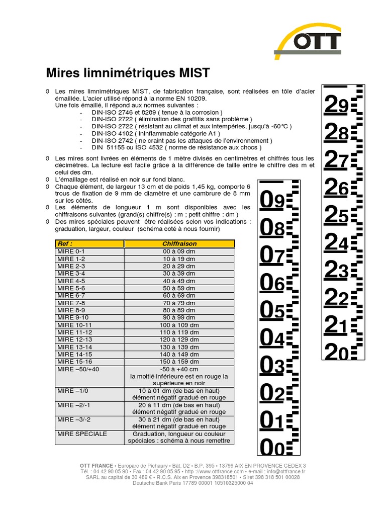 Brochure Échelles Limnimétriques (002) | PDF