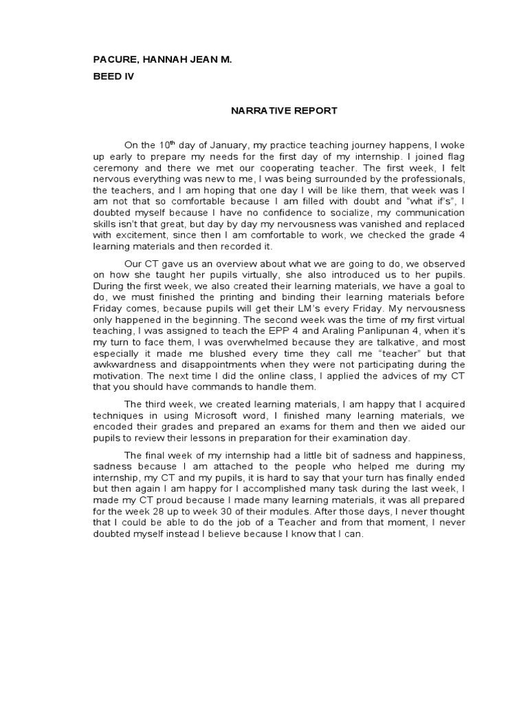 Hannah Ojt Portfolio | Download Free PDF | Internship | Job Hunting