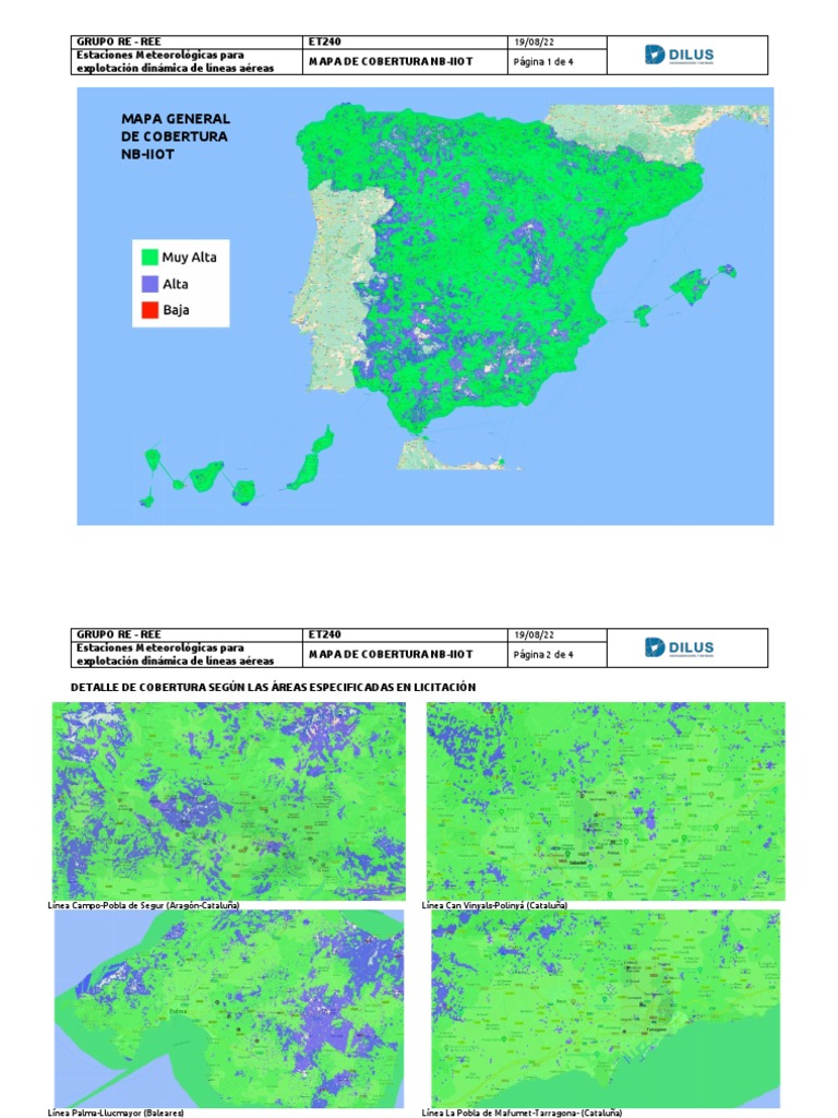 Mapa Cobertura MB-IOT | PDF