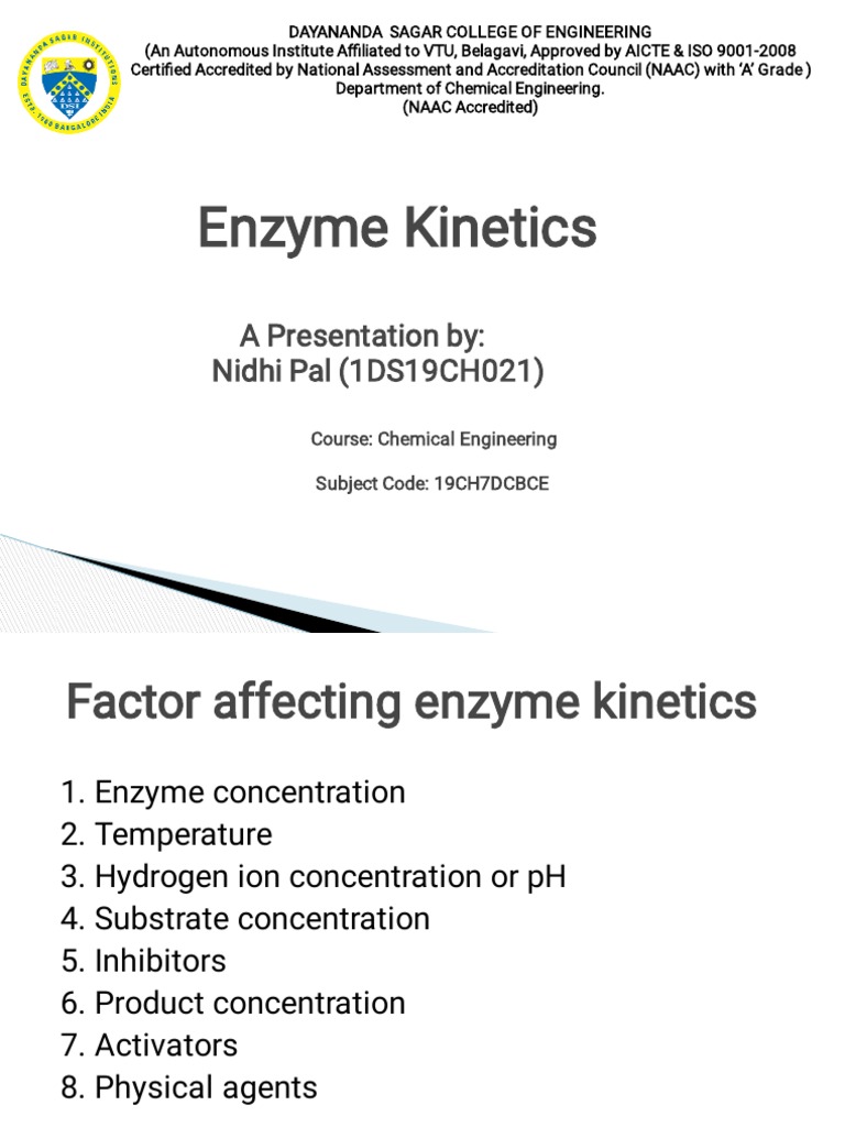 Enzyme Kinetics Pdf Enzyme Kinetics Enzyme