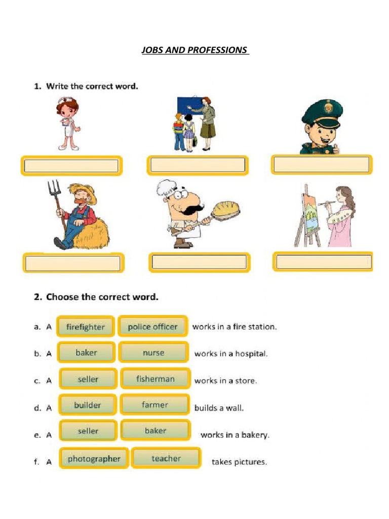 Jobs and Professions | PDF