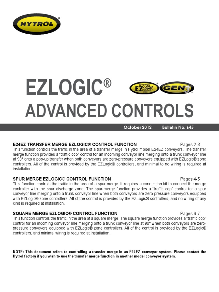 2012 645 Advanced Ezlogic | PDF | Parameter (Computer Programming) | Electrical Connector
