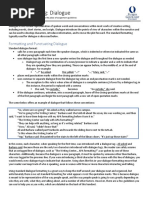 Dialogue Rules Handout | PDF | Punctuation | Notation