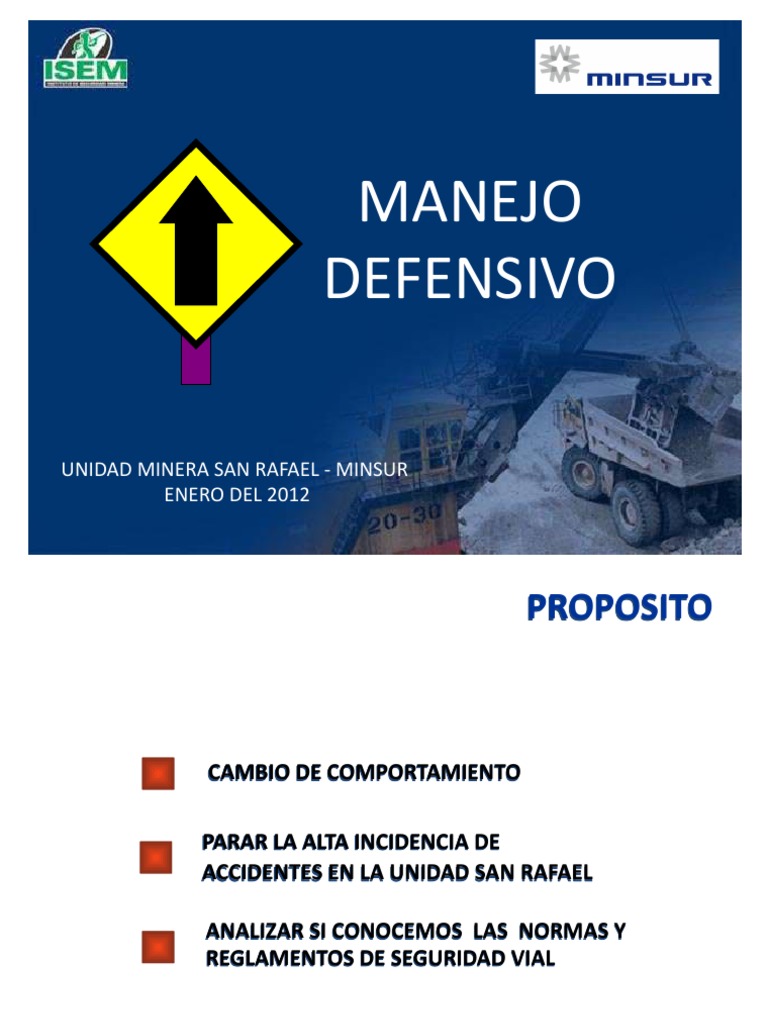 Manejo Defensivo | PDF | Accidente de tráfico | Seguridad vial Manejo Defensivo | PDF | Accidente de tráfico | Seguridad vial