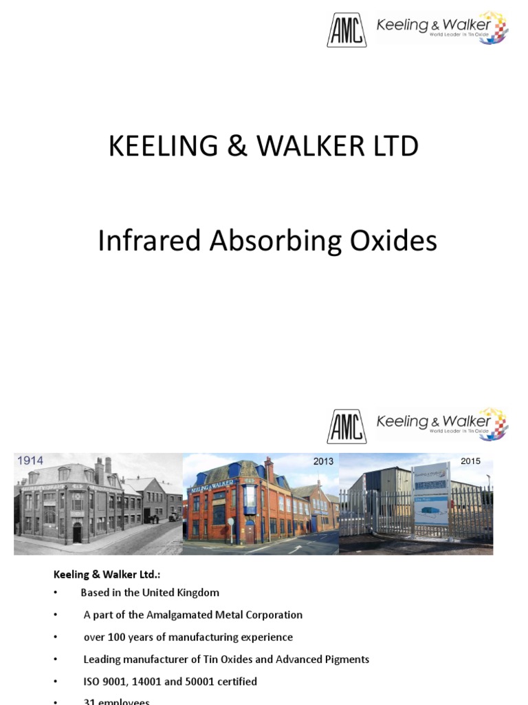 KW Infrared Absorbing Oxides 2019-V9 | PDF | Glasses | Tin