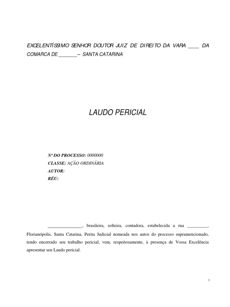 Modelo Laudo Pericial II - Contábil | PDF | Conta de transação | Juros