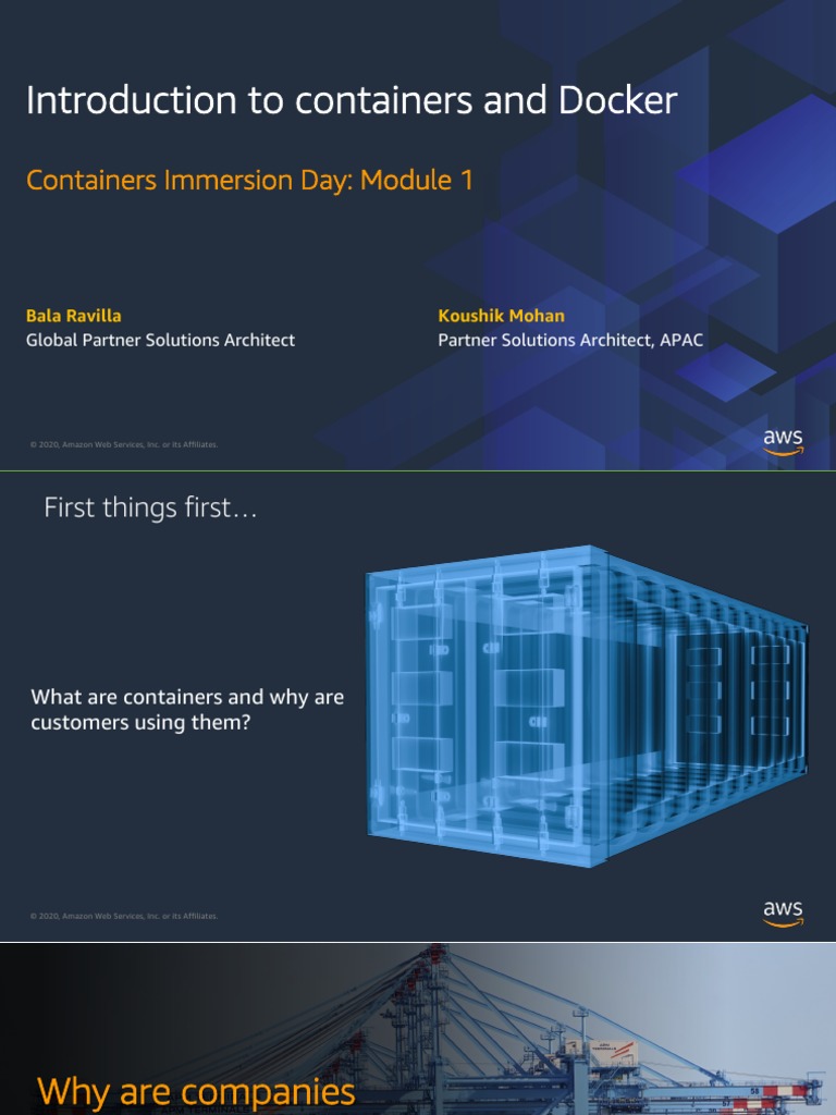 Module 1 - Introduction To Containers and Docker | PDF | Home & Garden | Technology & Engineering