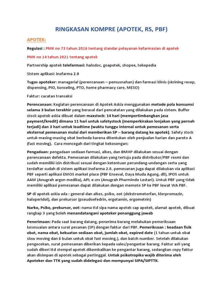 Ringkasan Kompre | PDF