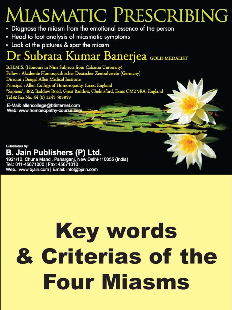 Miasmatic Prescribing | PDF