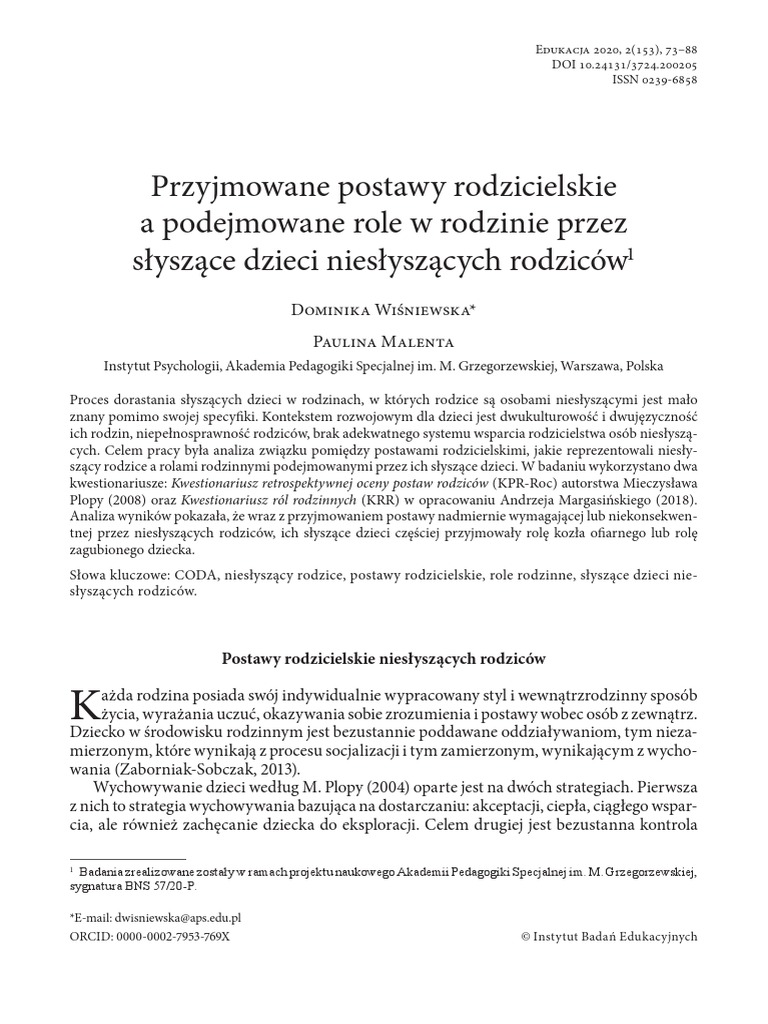 5 Wisniewska Przyjmowane - Postawy | PDF