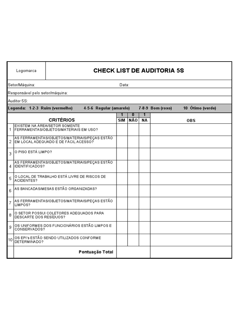 Check-list de Auditoria_5S (3) | PDF