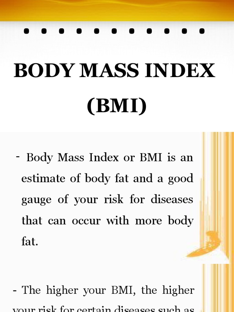 BMI Presentation | PDF | Body Mass Index | Obesity