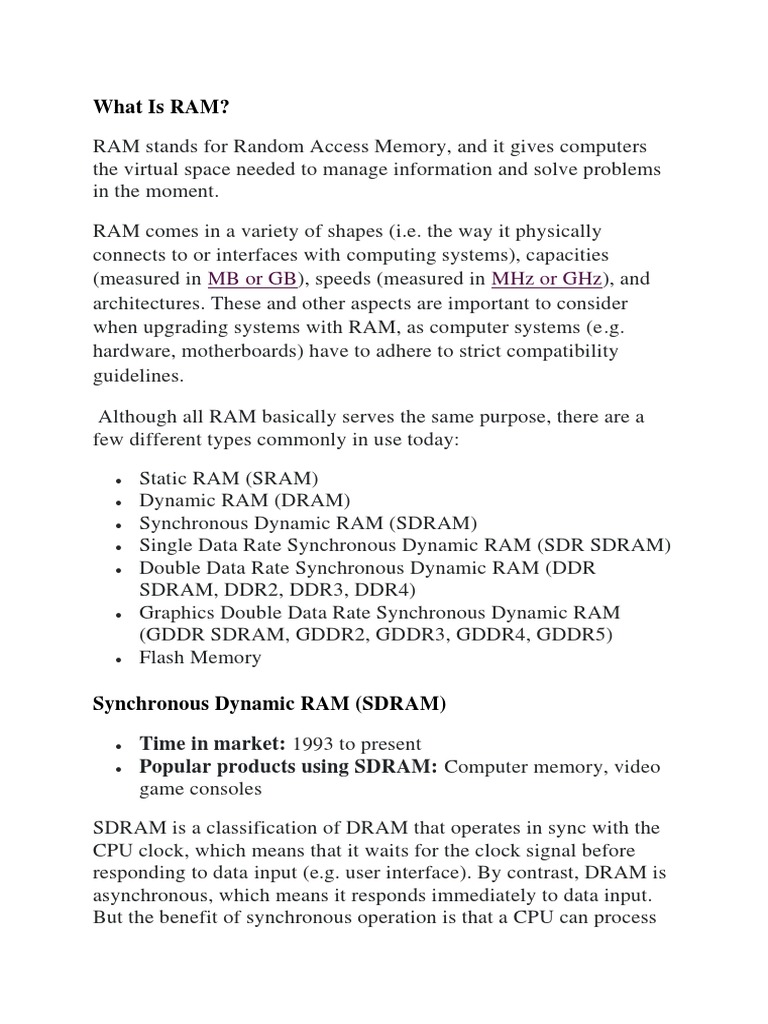 CHMA Unit - V | PDF | Computer Data Storage | Dynamic Random Access Memory
