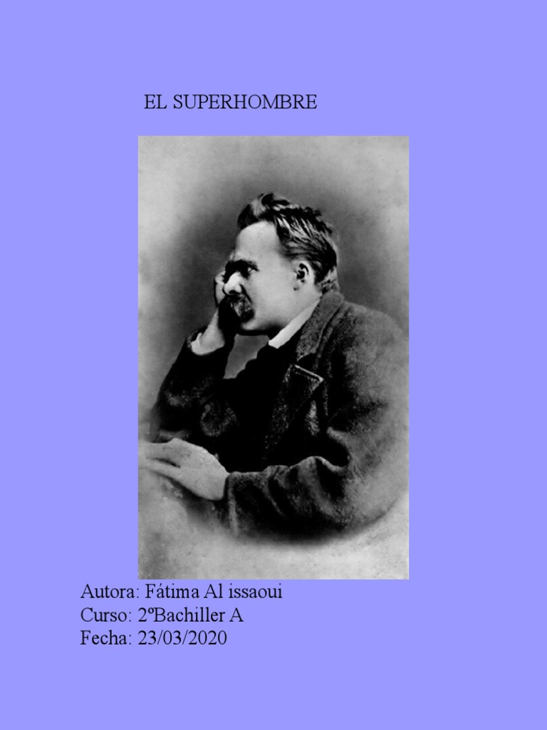 El concepto del Superhombre en la filosofía de Nietzsche | PDF ...