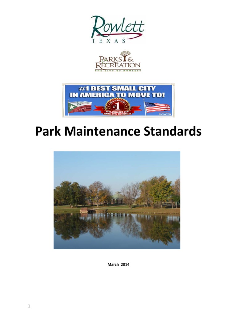 Rowlett Parks Turf Management Standards | PDF | Lawn | Mulch