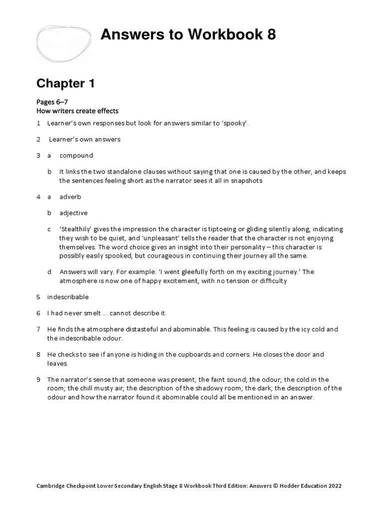 English Workbook Answers Stage 8 | PDF | English Language | Social Media