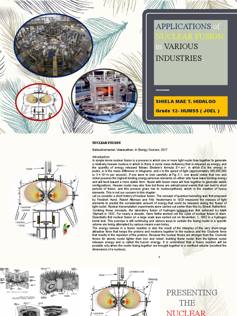 Nuclear Fusion Applications in Industry | PDF | Nuclear Fusion | Atomic ...