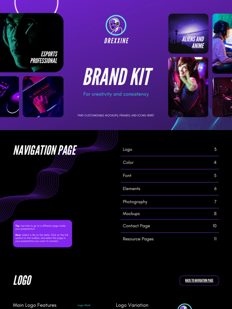 Violet Teal Ethereal Vibrant Tech Brand Guidelines Presentation | PDF ...