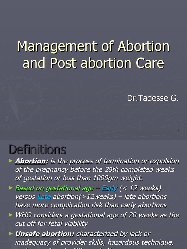 Abortion Management and Care Guide | PDF | Miscarriage | Pregnancy